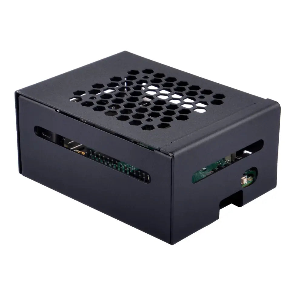 52Pi Metal Case for Raspberry Pi 5 w/ X1000 PCIe Board Compatibility - RobotShop