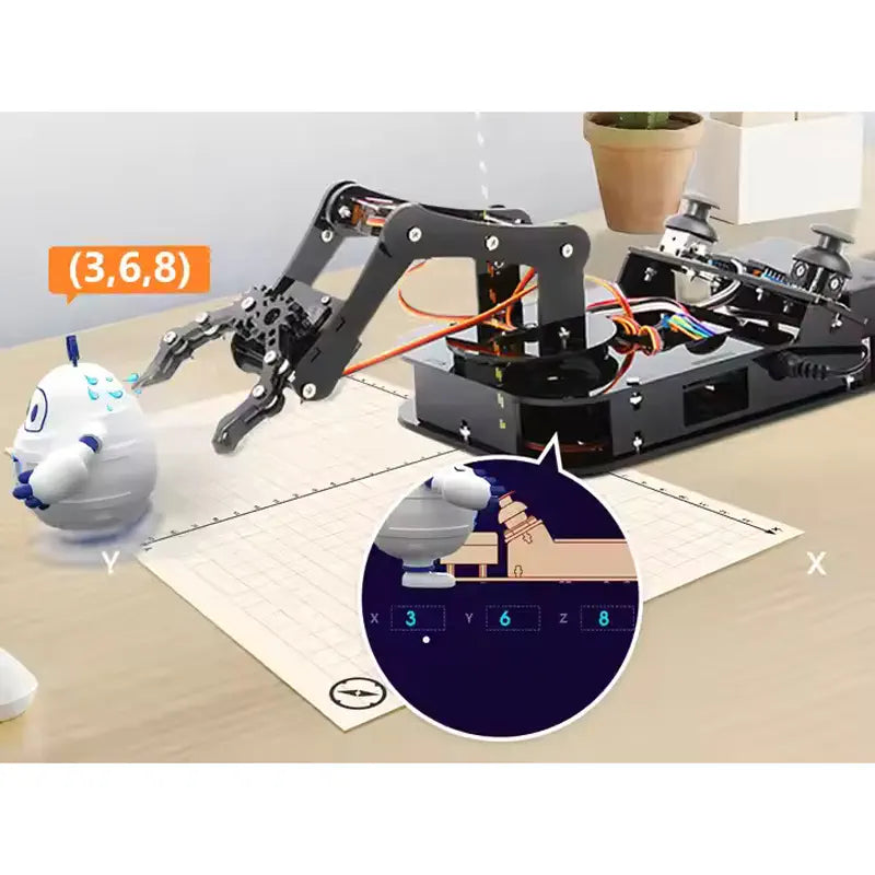 Acebott 4 Dof Esp32 Programmable Robotic Arm Kit Compatible With Arduino Robotshop