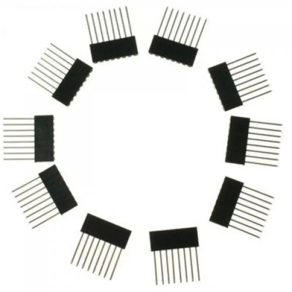 Arduino 8 Pin Extended Stackable Headers 10 Robotshop