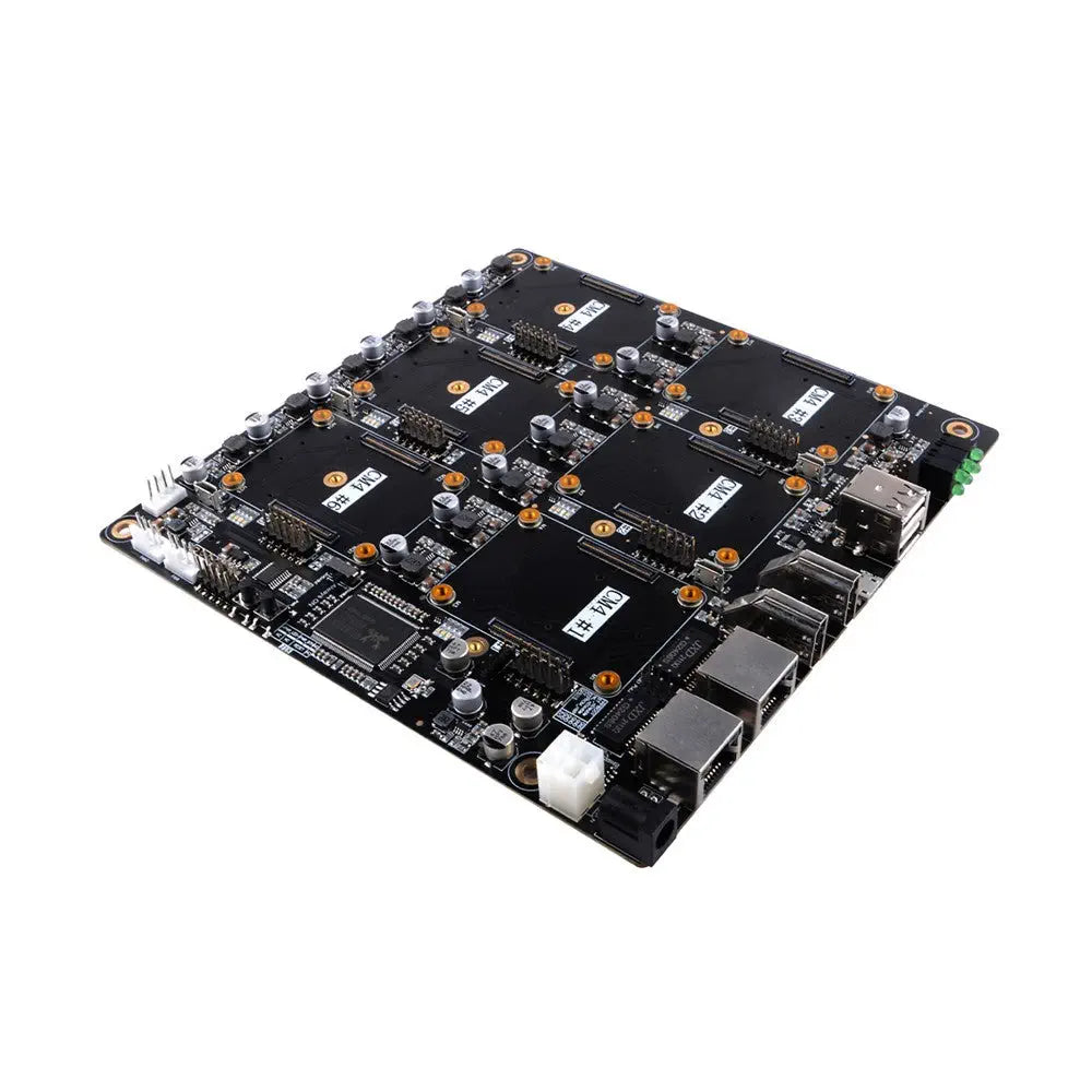 DeskPi Super6C Mini-ITX Cluster Board für Raspberry Pi CM4 mit 6 RPi CM4 Slots (US) - RobotShop