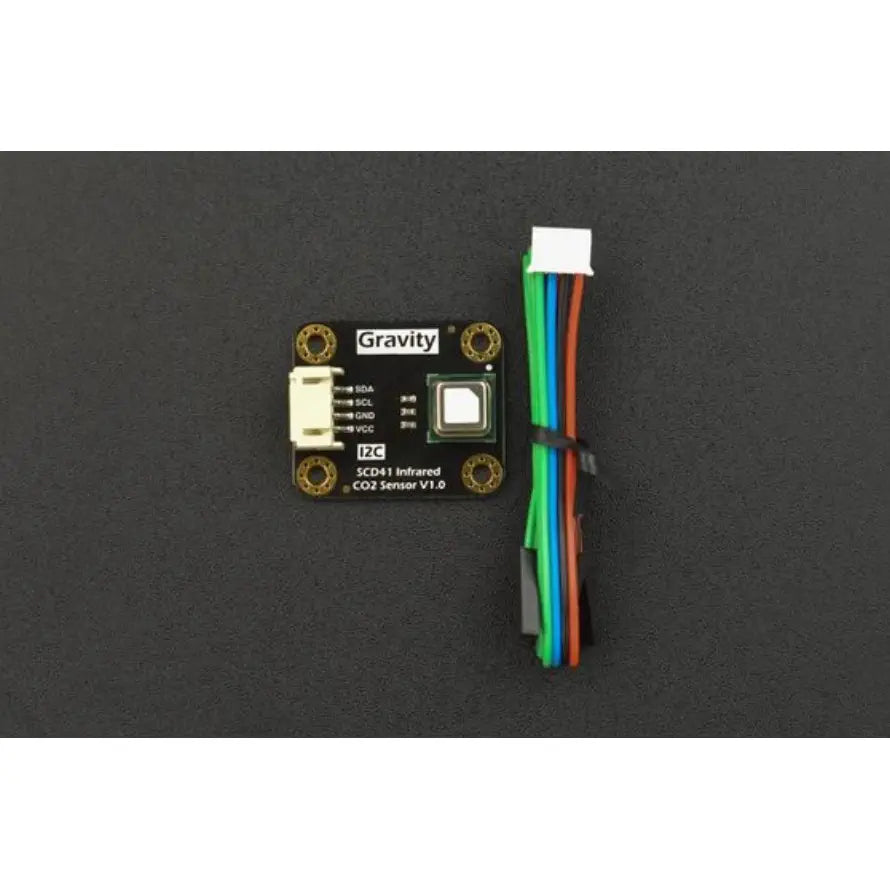 Dfrobot Gravity I2c Scd41 Infrared Co2 Sensor 400 5000 Ppm Robotshop
