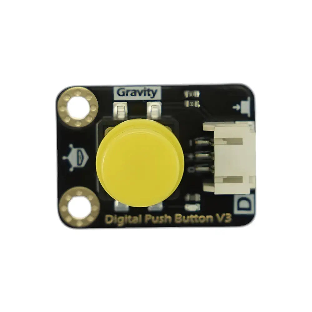 DFRobot Gravity Digital Push Button (Yellow) - RobotShop