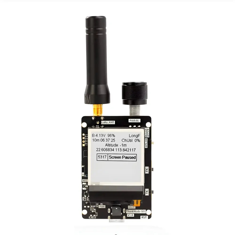 Elecrow ThinkNode M1 Transceiver LoRa Meshtastic Écran EPD 1.54" Fonction GPS nRF52840 sans ...