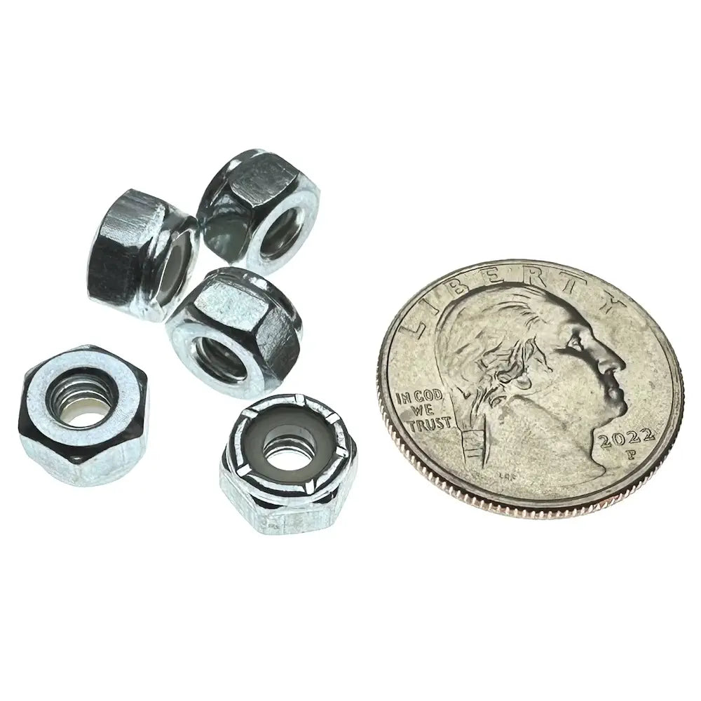 Fingertech 10-24 Nylon Locking Nut (5pcs) - RobotShop