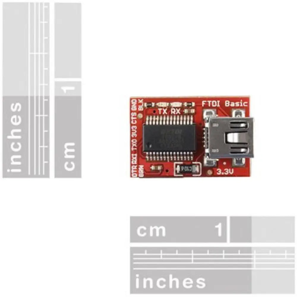 Ftdi Basic Breakout 3 3v With 6 Pin Header Robotshop