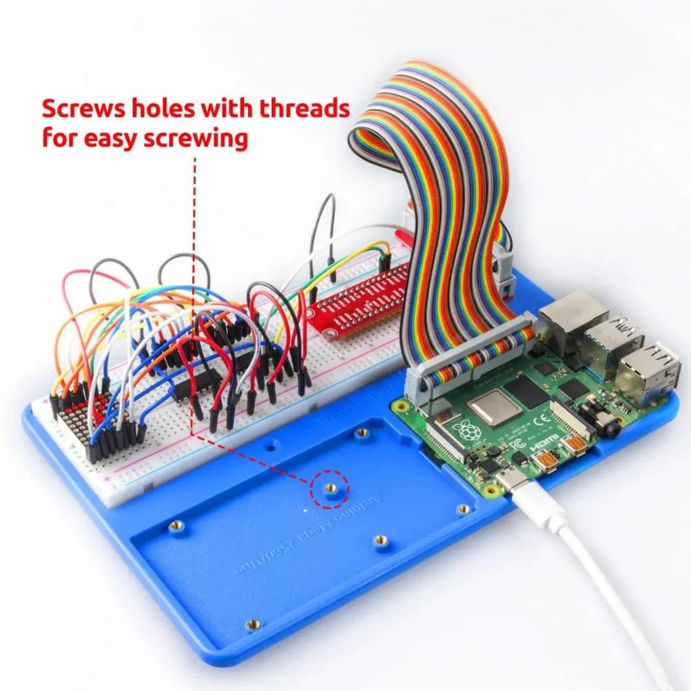 Holder Breadboard Kit w/ 830 points for Raspberry Pi & Arduino Uno R3, Mega 2560 - RobotShop