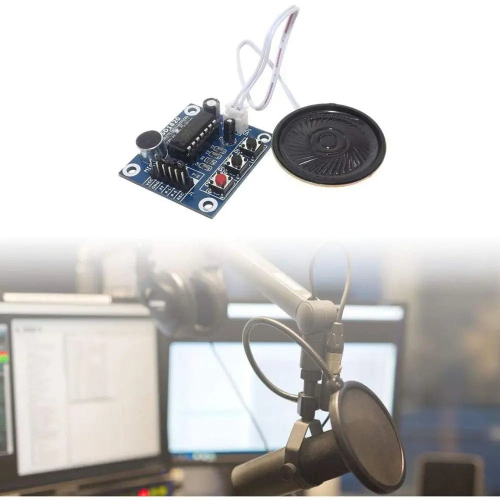 Módulo De Reproduccióngrabación De Vozsonido Isd1820 2x Robotshop