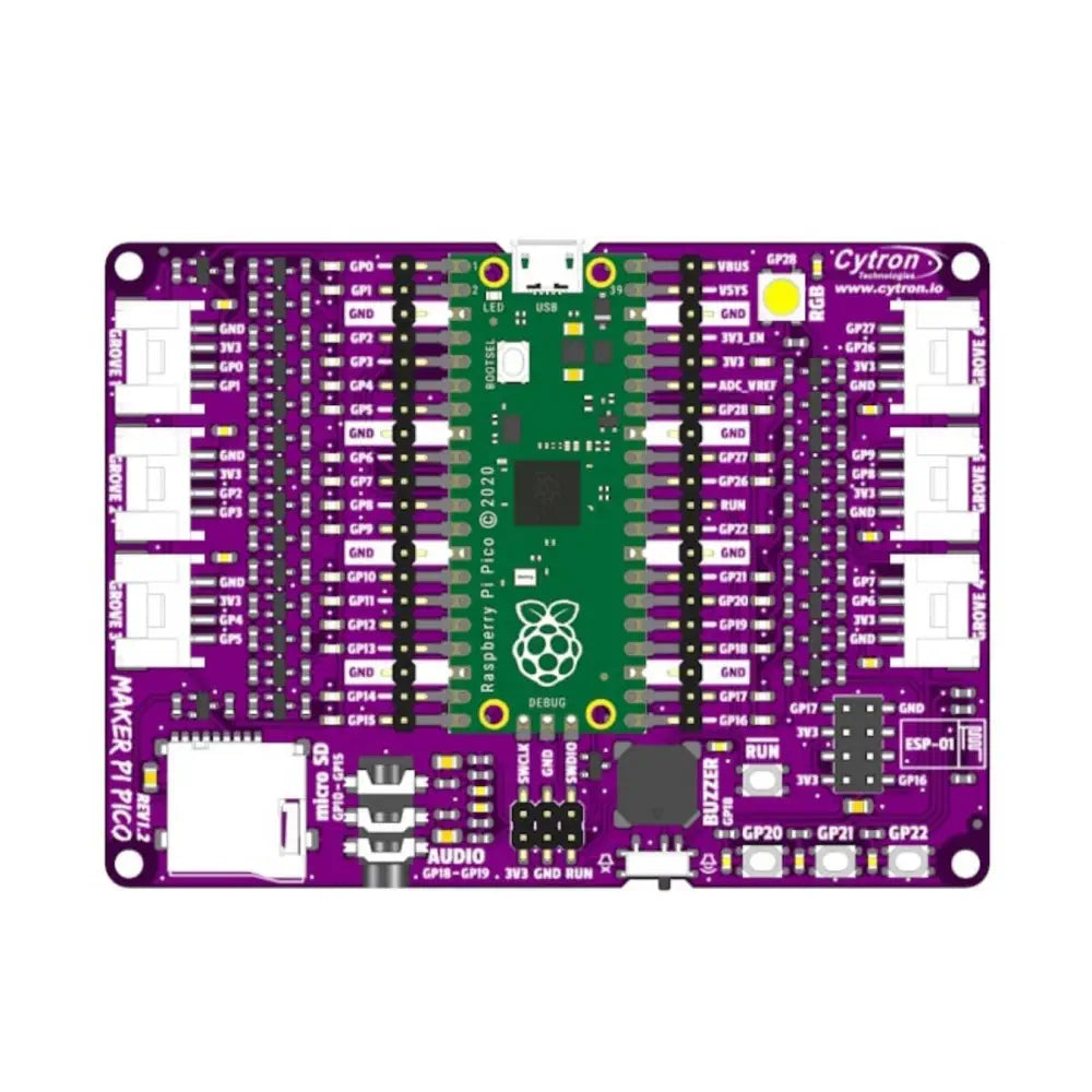 Maker Pi Pico Simplifying Raspberry Pi Pico For Beginners Robotshop