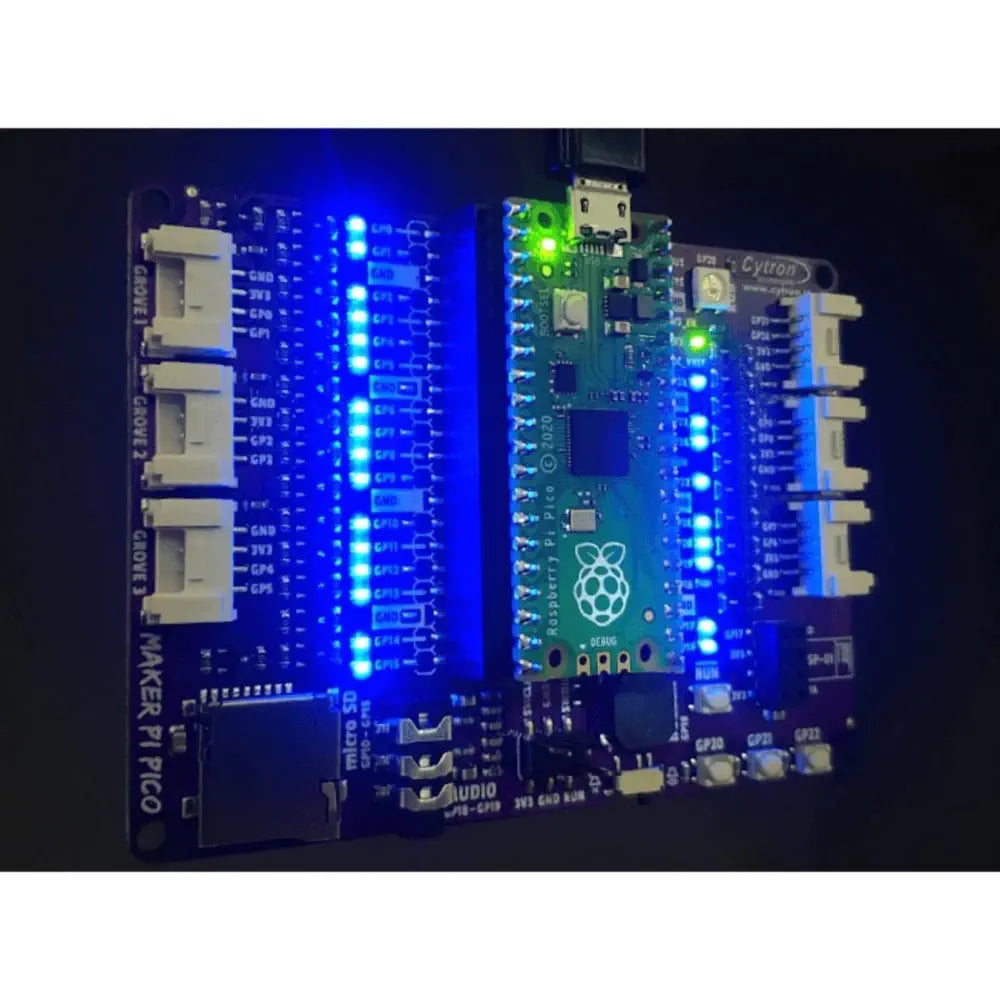 Maker Pi Pico Wo Pi Pico Simplifying Raspberry Pi Pico For Beginners Robotshop