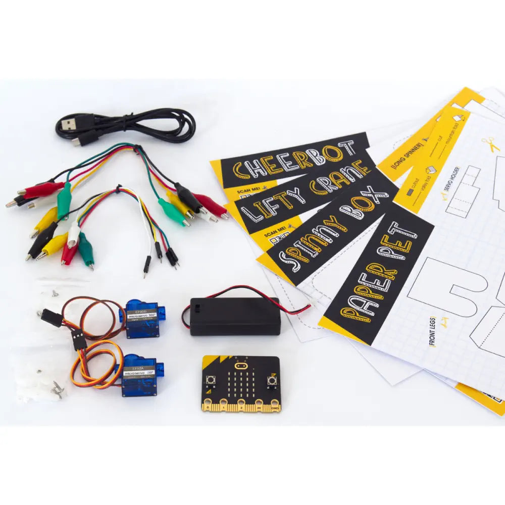 OKdo micro:bit Paper Robot Building Kit - RobotShop