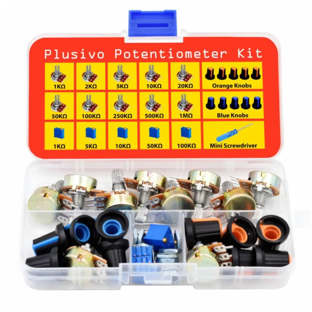 Plusivo Potentiometer Assortment Kit - RobotShop
