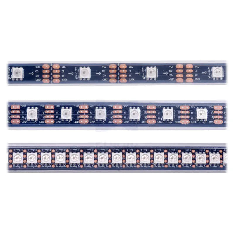 Pololu Addressable High-Density RGB 144-LED Strip, 5V, 1m (SK9822) - RobotShop