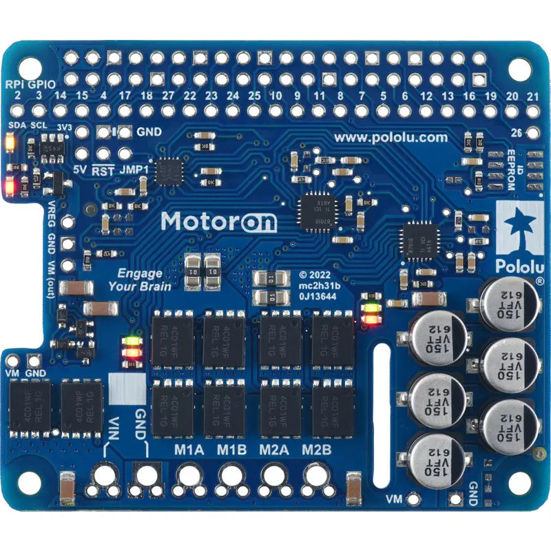 Pololu Motoron M2h18v20 Dual High Power Motor Controller Kit For