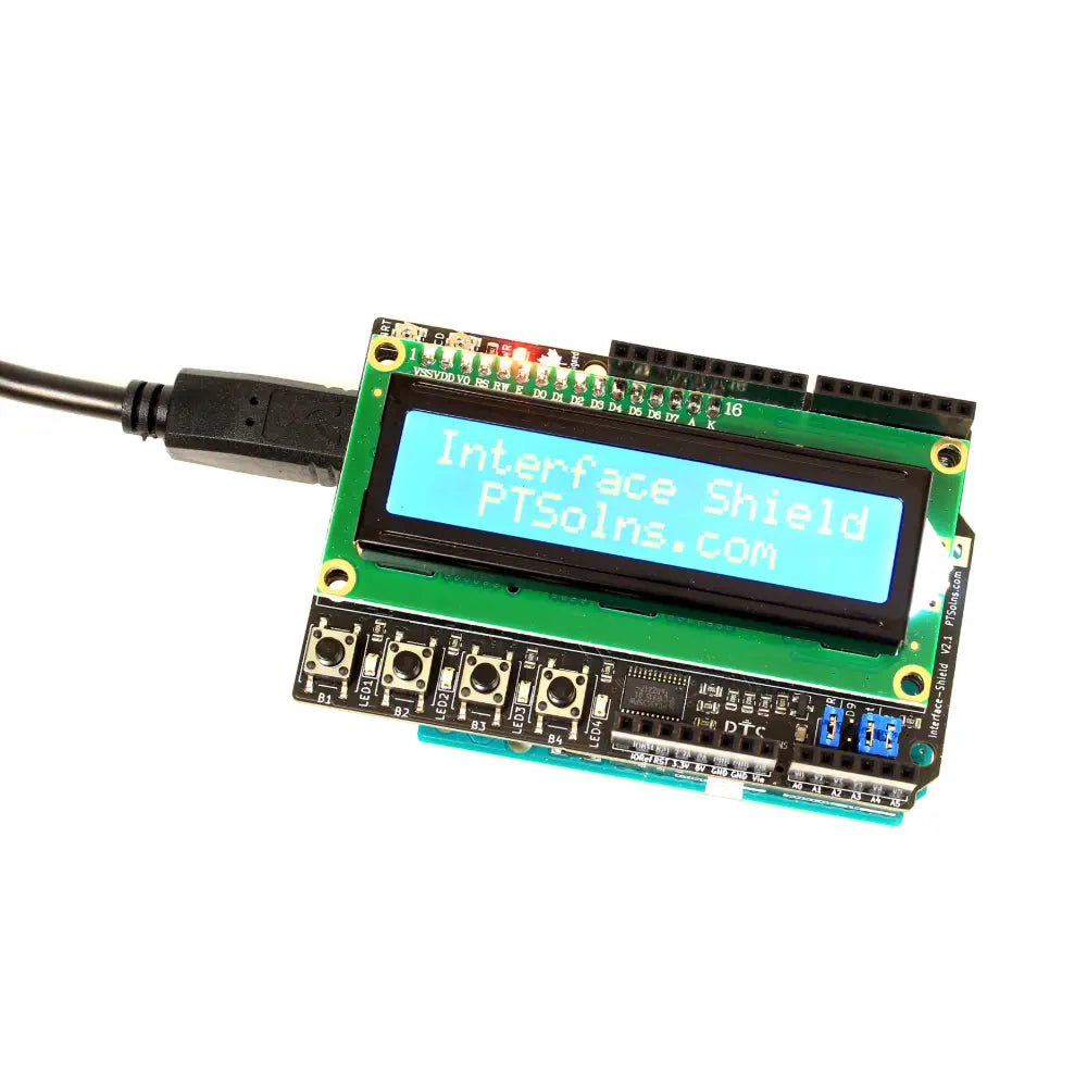 PTSolns Kit Interface-Shield LCD 1602 pour Uno - RobotShop
