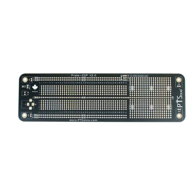 PTSolns Proto-ESP Prototyping Solderable Breadboard for ESP32/ESP8266 - RobotShop