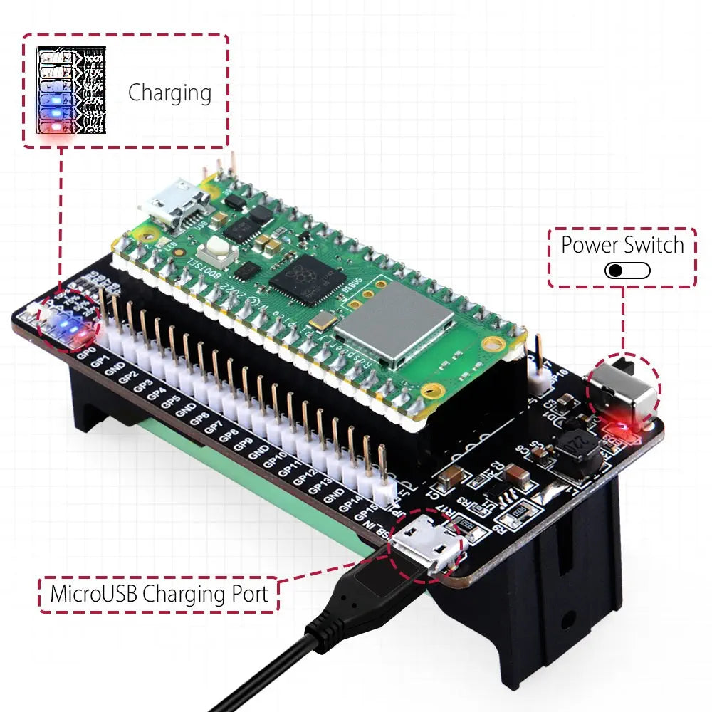 Raspberry Pi Pico W Iot Starter Kit W Oled Display And Multiple Sensors