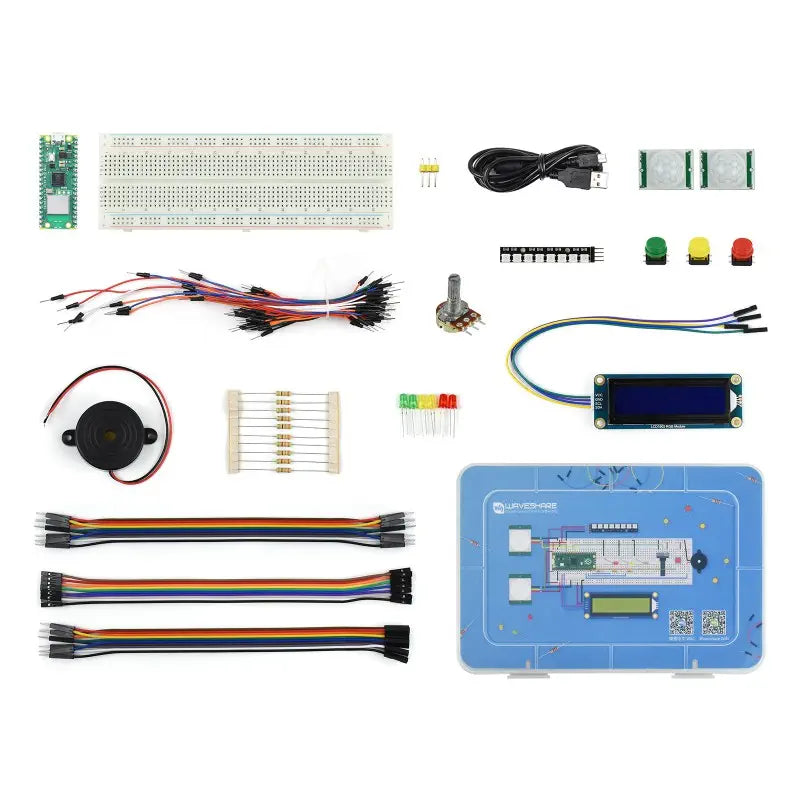 Waveshare Raspberry Pi Pico W Microcontroller Board Wifi Basic Kit