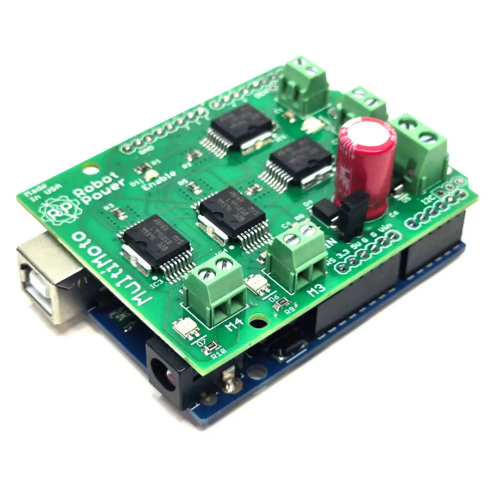 Controlador de Motor H-Bridge de 4 Canales Robot Power MultiMoto para Arduino 6,5A, 6-36V ...