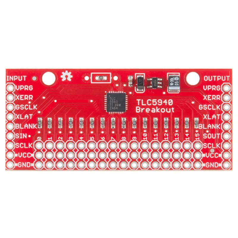 SparkFun LED Driver Breakout - TLC5940 (16 Channel) - RobotShop