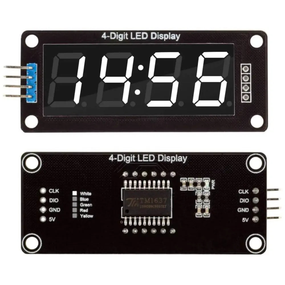 0.56 Inch LED Display Digital Tube Decimal 7 Segment (5 Colors) - RobotShop