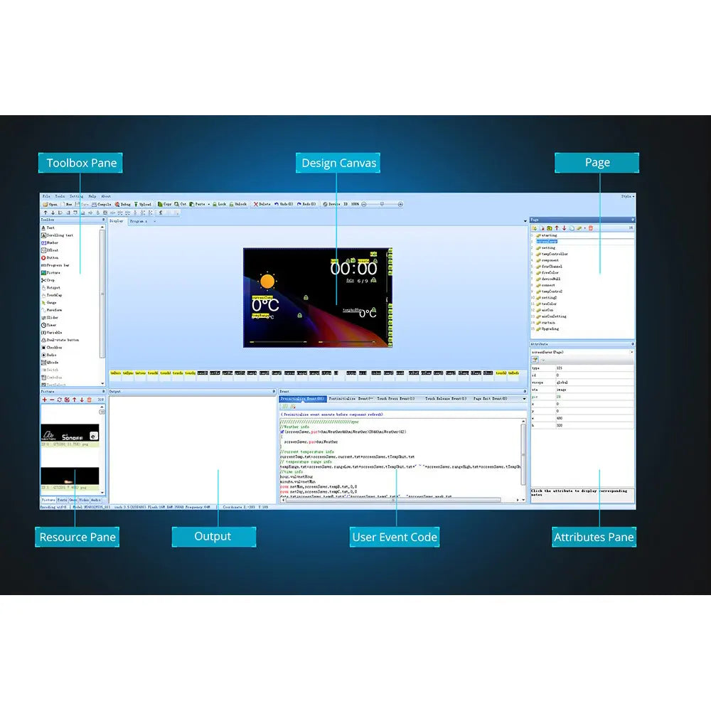Nextion NX1060P101 10.1-Inch Intelligent Series Capacitive HMI Touch ...