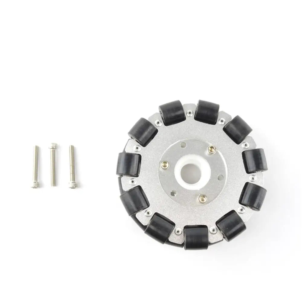 127mm Double Omni Wheel w/ Bearing Rollers - RobotShop
