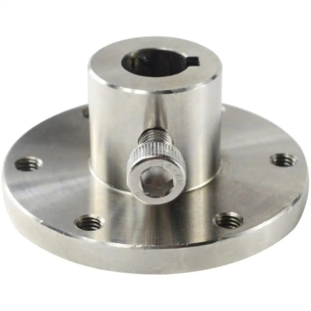 12mm Shaft Universal Stainless Mounting Key Hub - RobotShop