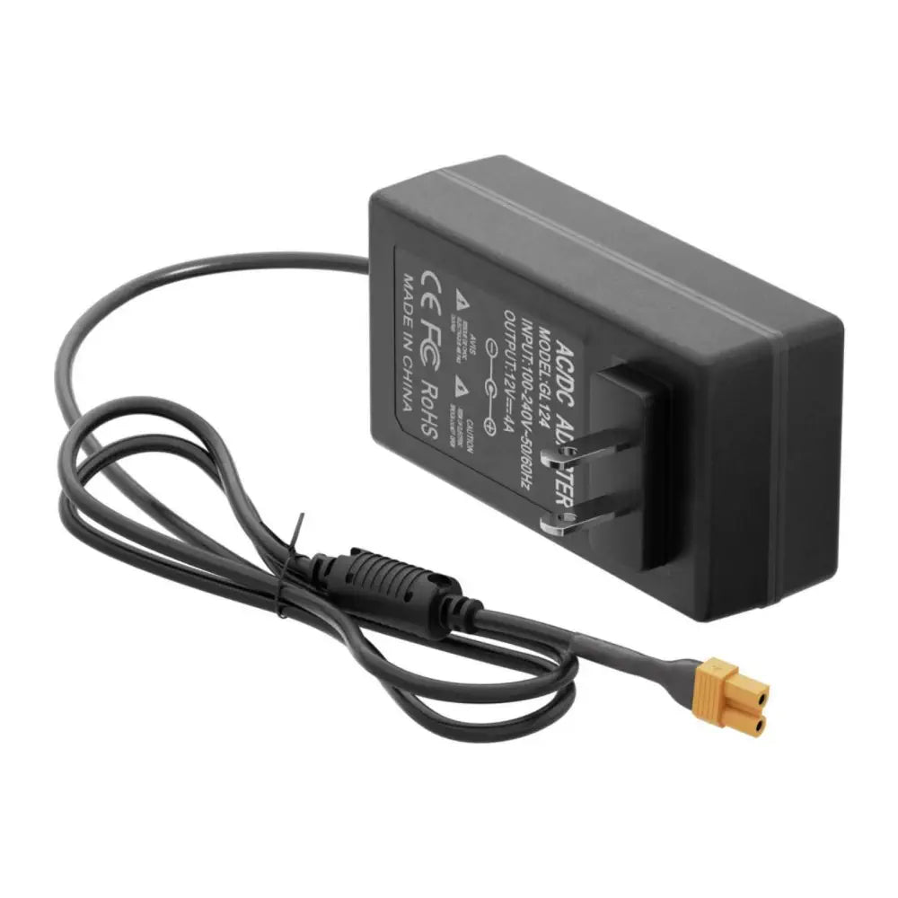 12V, 4A Power Supply (NEMA 5-15P Input, XT30 MH-FC Output) - RobotShop