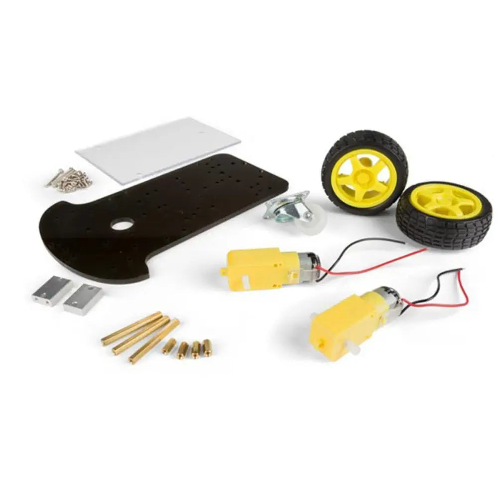 2 Wheel Drive Motor Chassis Robotics Kit - RobotShop