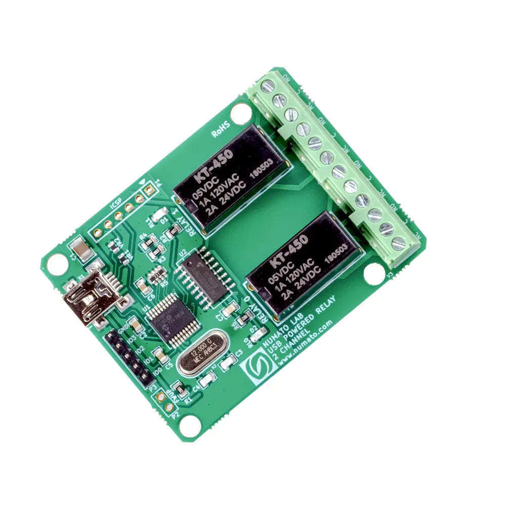 2-channel Usb-powered Relay Module - RobotShop