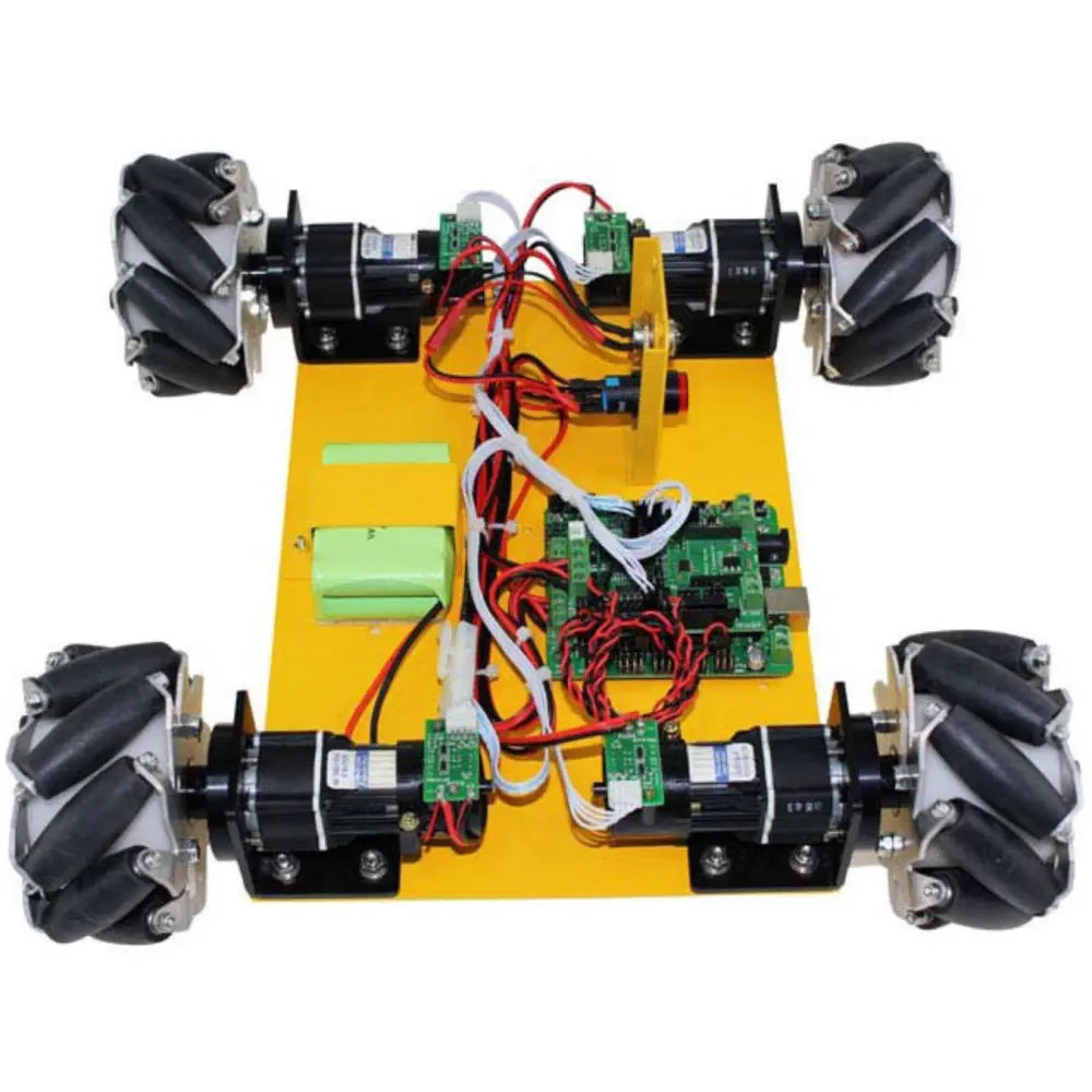 4WD Robot Básico Mecanum Compatible con Arduino - RobotShop