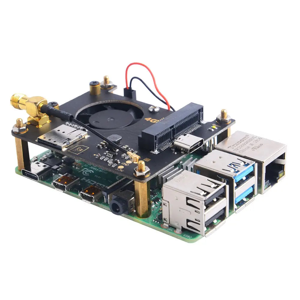 52Pi 4G/3G Cellular HAT for Raspberry Pi & Jetson Nano (Black) - RobotShop