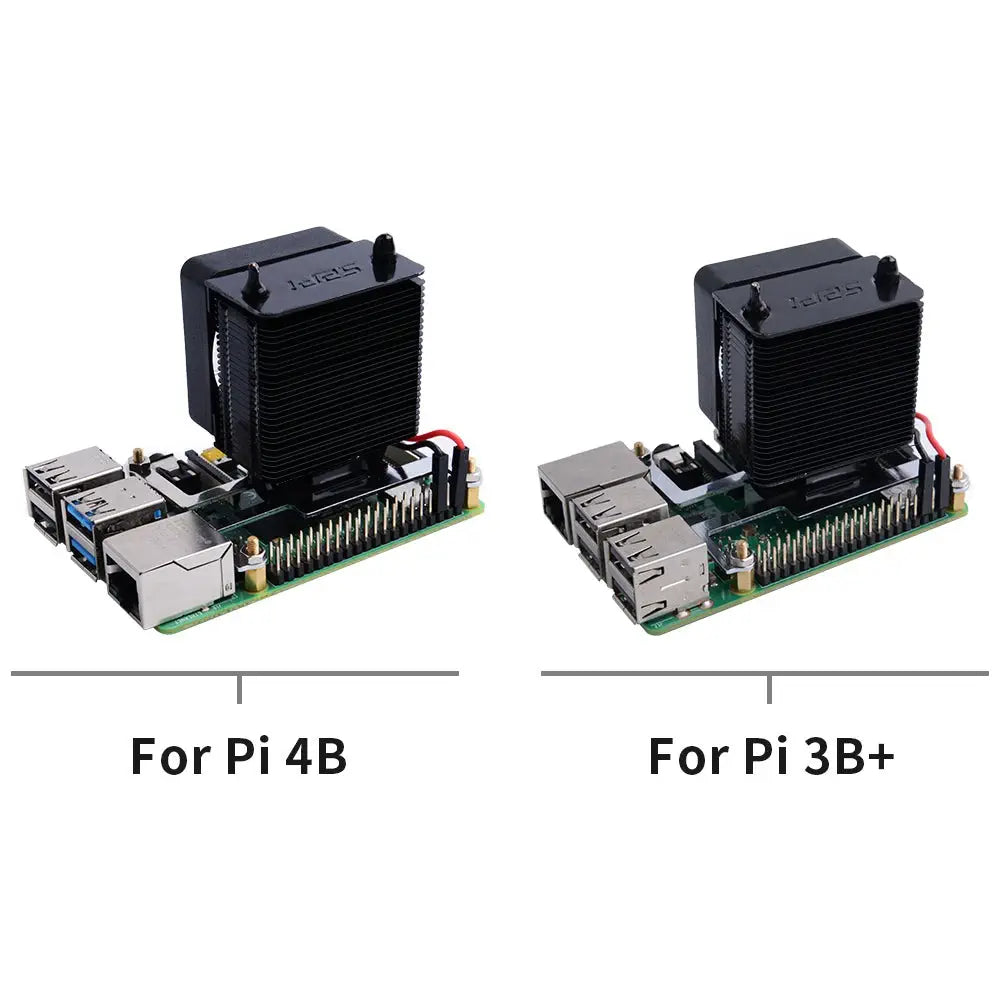 52Pi ICE Tower CPU Cooling System V2.0 for Raspberry Pi 4B/3B+ (Black ...