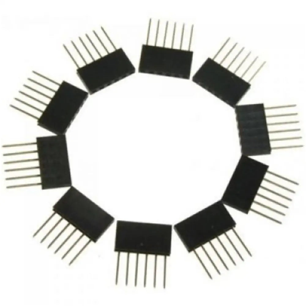 6-Pin Arduino Stackable Headers (10) - RobotShop