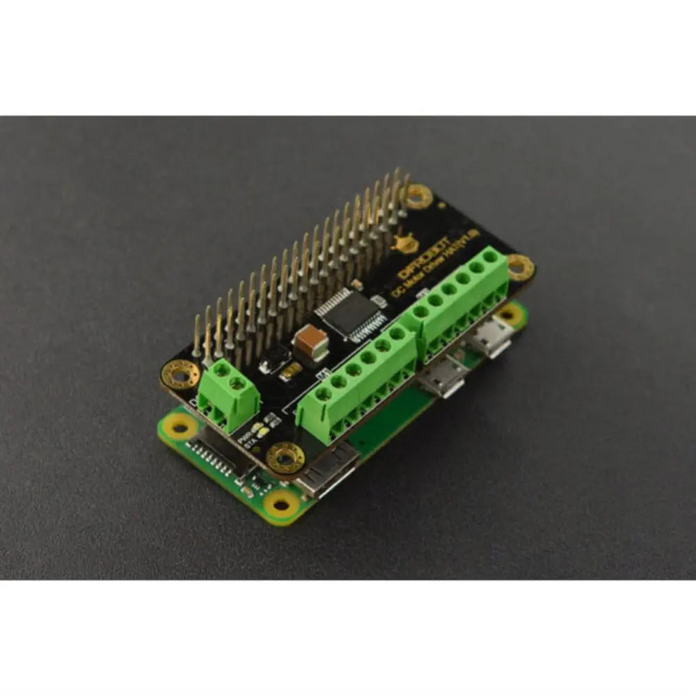 7-12V 1.2A DC Motor Driver HAT for Raspberry Pi - RobotShop