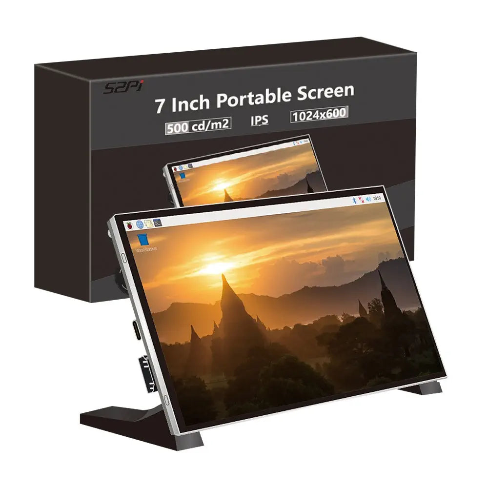 7-Inch 1024x600 IPS Scherm 60Hz Draagbare Monitor voor RPi Windows PC ...