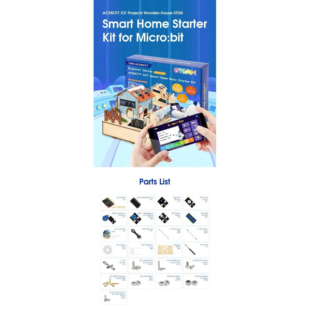 Acebott Smart Home Iot Starter Kit Compatible W Arduino Robotshop
