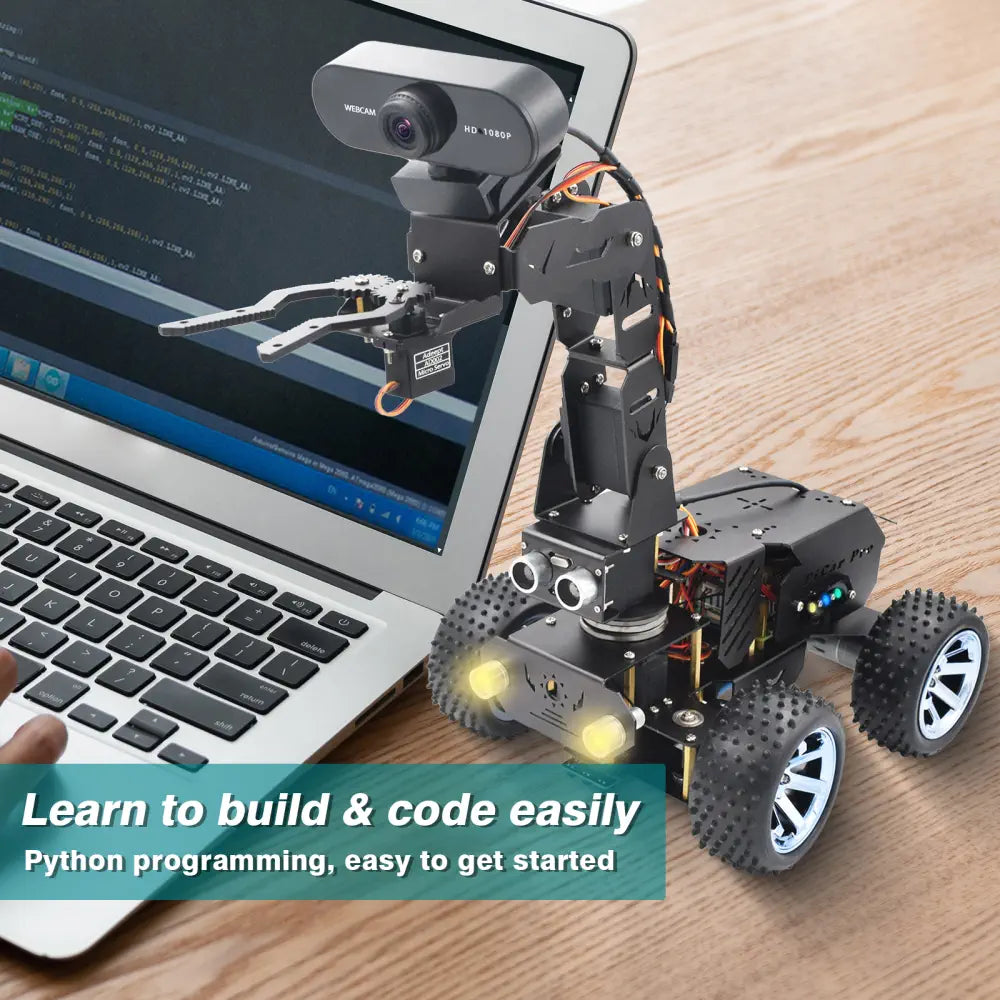 Kit de Coche Inteligente con Brazo Robótico de 4 GDL Adeept PiCar Pro ...