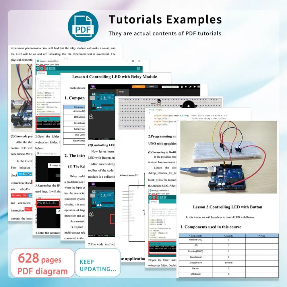 Adeept Upgrade Ultimate Starter Kit w/ Uno R3 - RobotShop