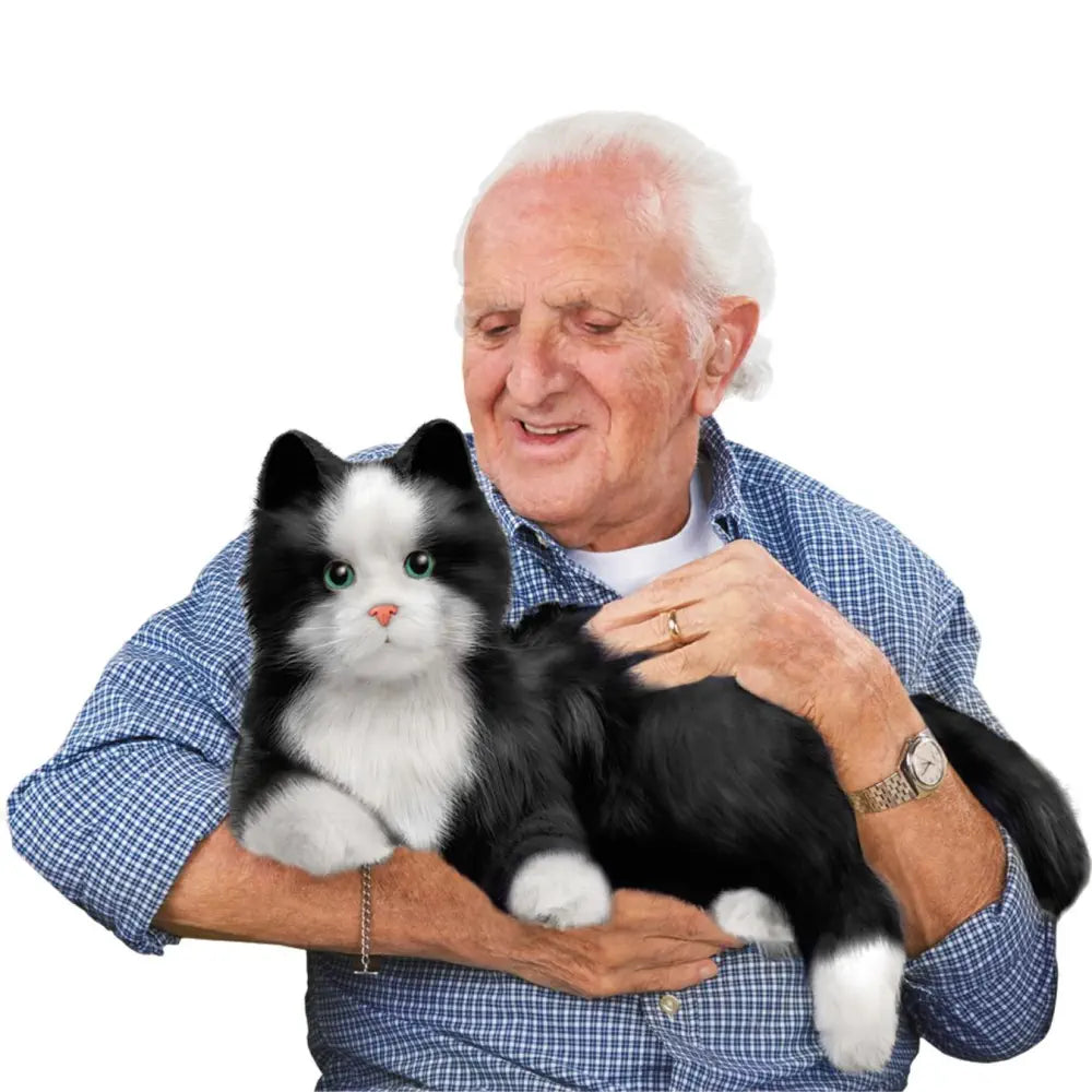 Ageless Innovations Tuxedo Cat Interactive Companion - RobotShop