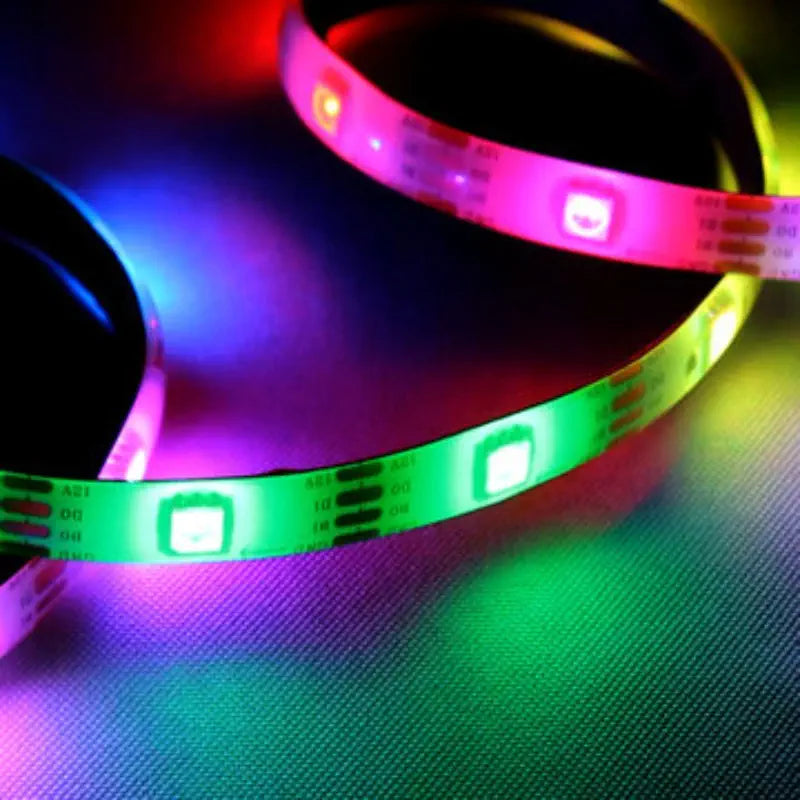 AndyMark 12V Individually Addressable LED Light Strip 16.4ft - RobotShop