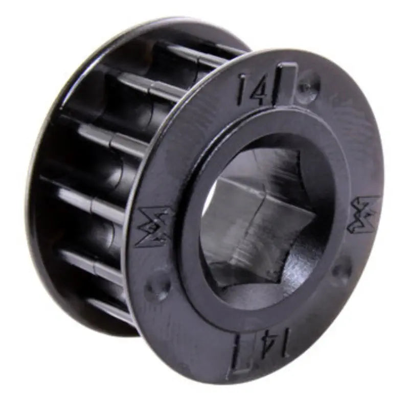 AndyMark 14 Tooth 0.375in. Hex Bore HTD Pulley - RobotShop