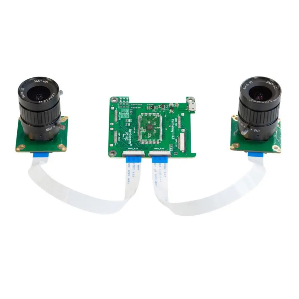Arducam 12MP*2 Synchronized Stereo Camera Bundle Kit for Raspberry Pi ...