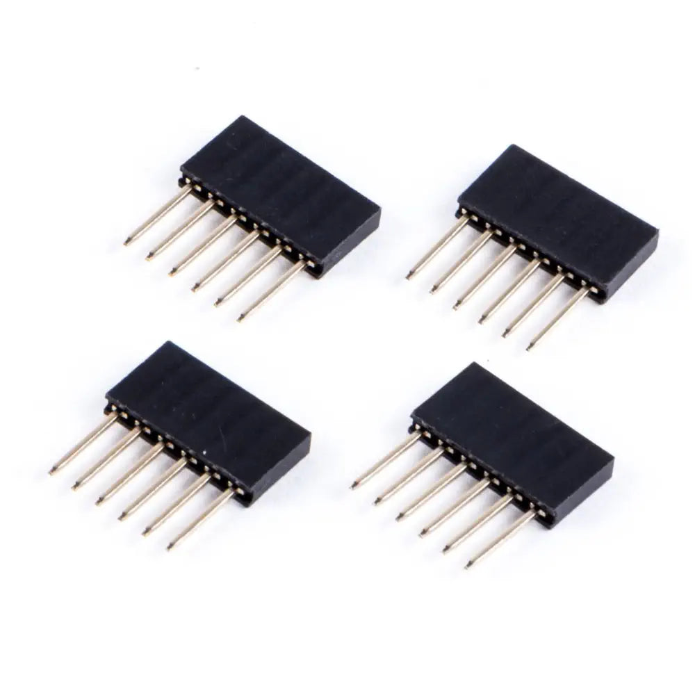 Arduino Stackable Header - 6 pin (4pk) - RobotShop