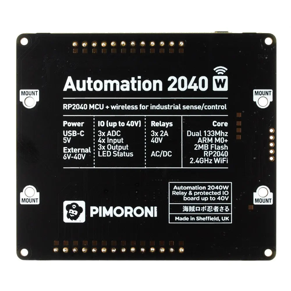 Automation 2040 W (Pico W Aboard) - RobotShop