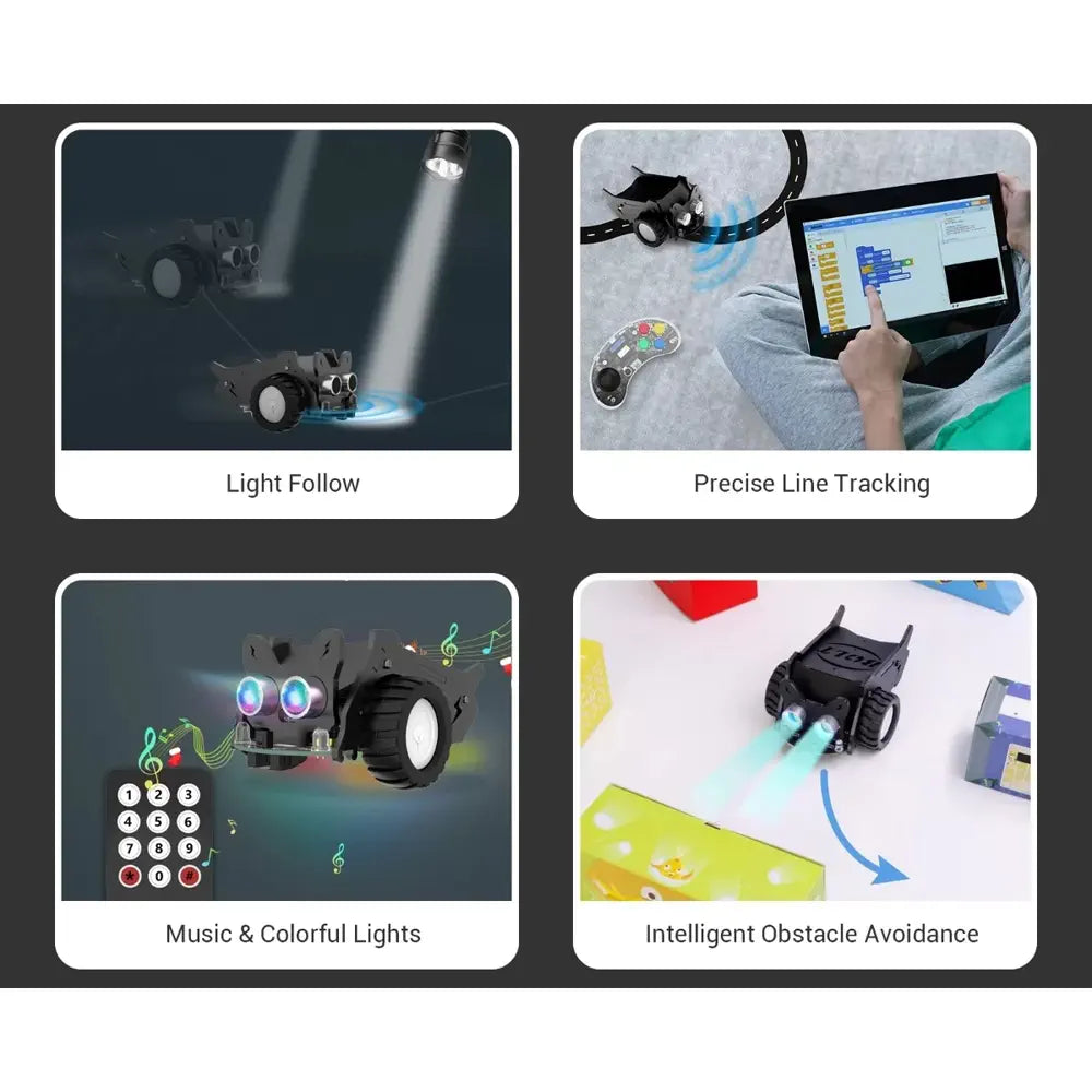 CrowBot BOLT-Open Source Programmable Smart Robot Car Kit w/ Joystick ...