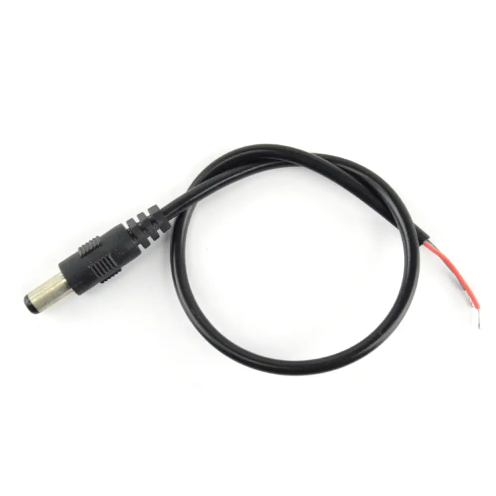 2.1mm DC Barrel Male Plug w/ Cable - RobotShop