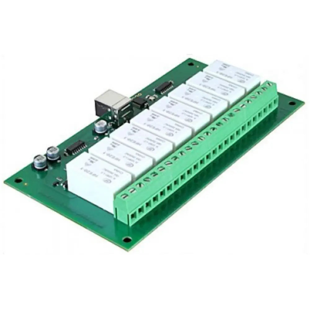 Devantech 16A 8-Channel Latching Relay Module - RobotShop