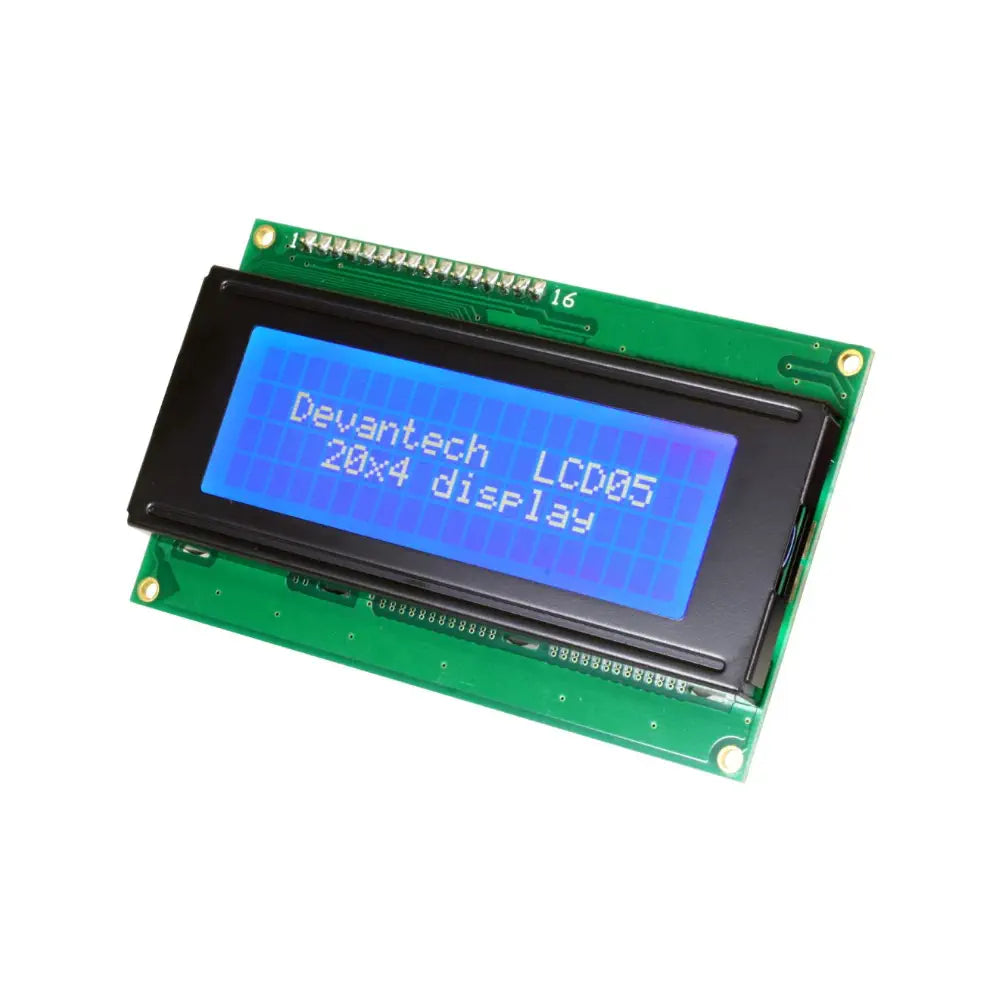 Devantech LCD05 20x4 Display (Blue) - RobotShop