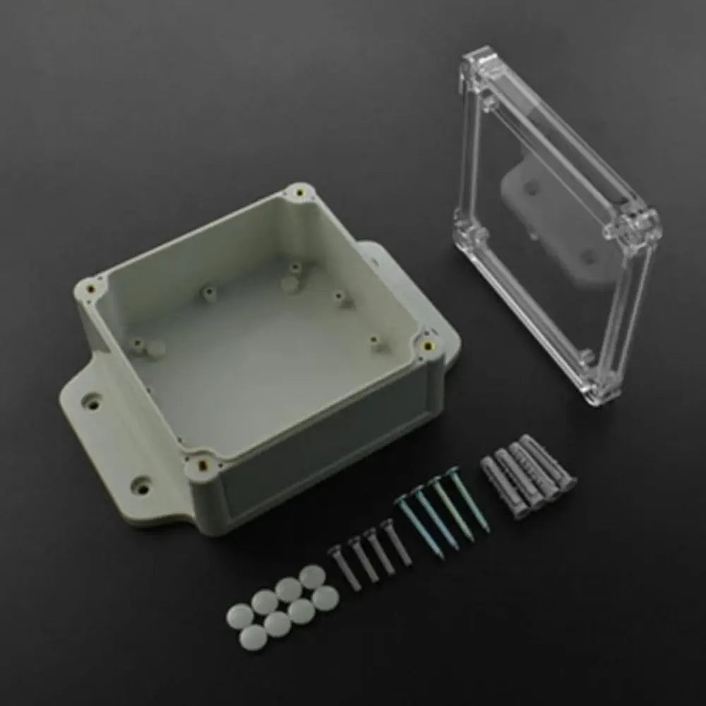 DFRobot Plastic Project Box Enclosure Waterproof Clear Cover - RobotShop